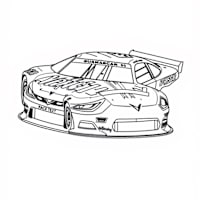 nascar coloring 18 pages