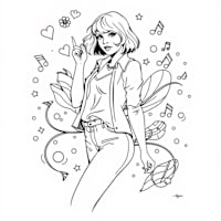 taylor swift coloring pages 1989