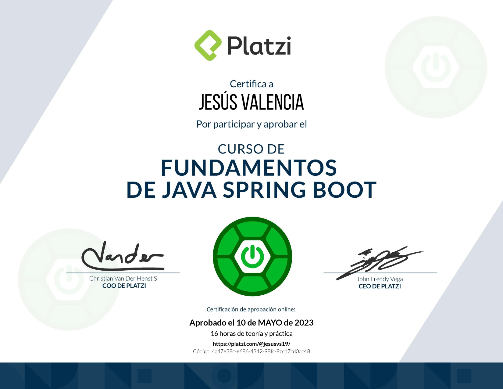 Jesus Guillermo Valencia Salvador - Desarrollador Web | Node.js | React ...