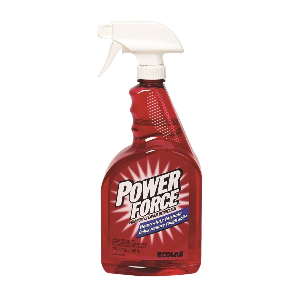 GuestSupply US | Ecolab® Power Force Cleaner Heavy Duty Degreaser, 32oz ...