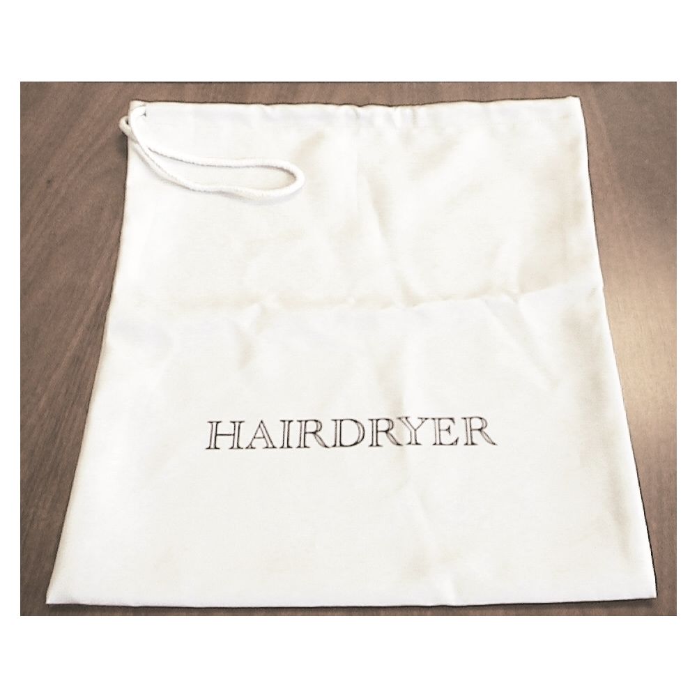 GuestSupply US | Hair Dryer Bag with Nylon Handle, Natural