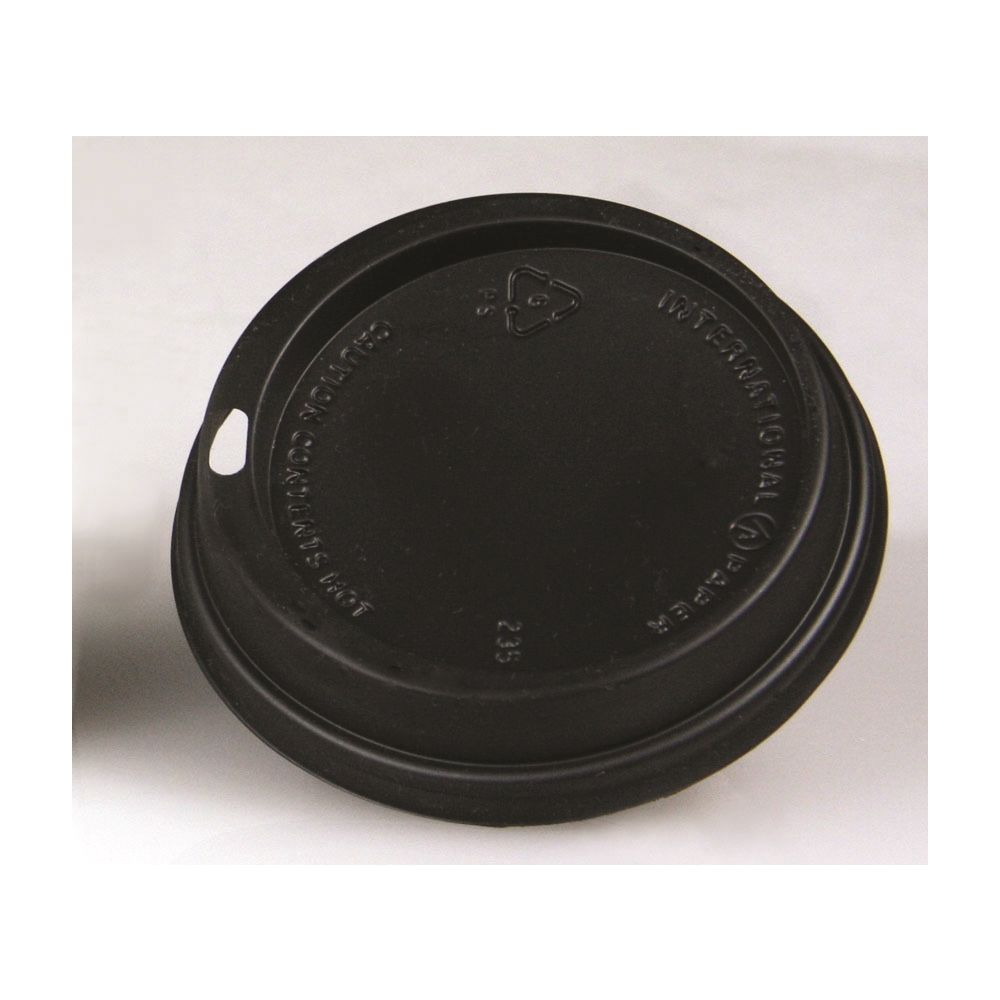 GuestSupply US | Ecotainer® Dome Sip Lid for 10-24 oz Cup, Black