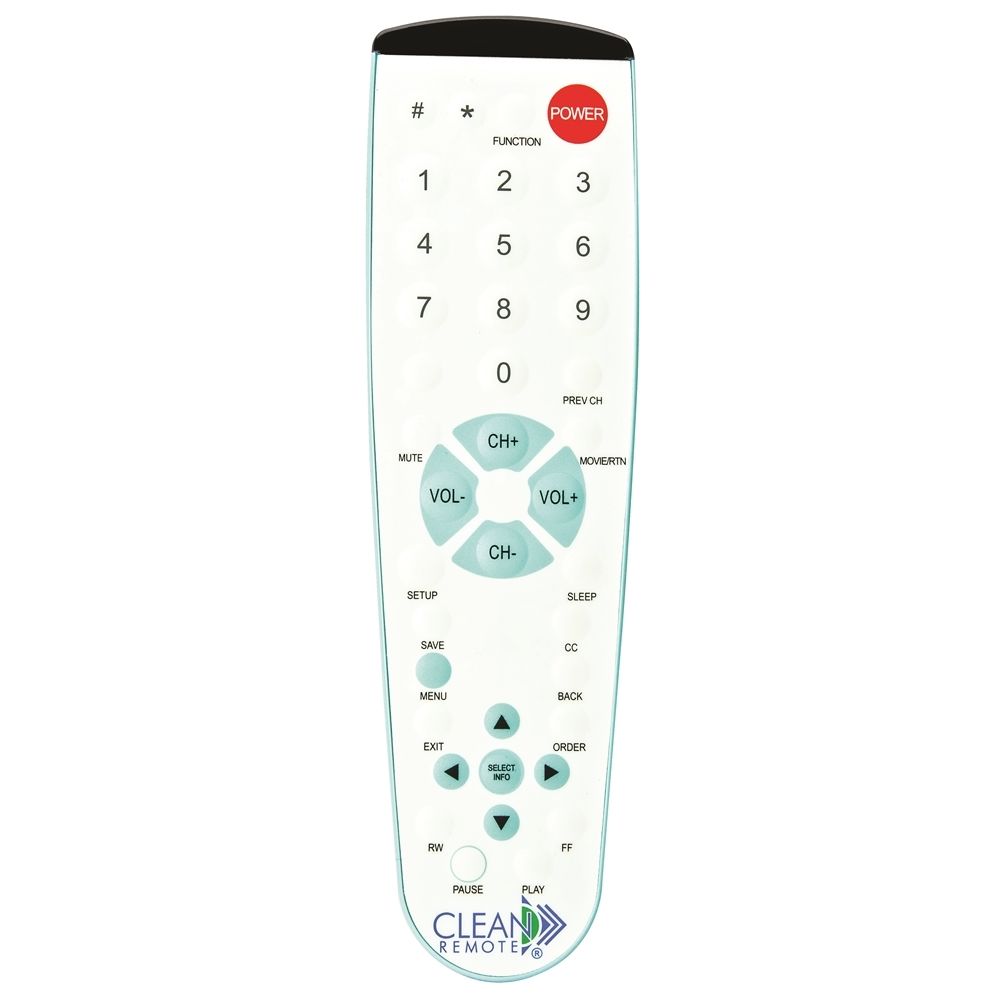 GuestSupply US | Clean Remote® Universal TV Remote Control, Compatible ...