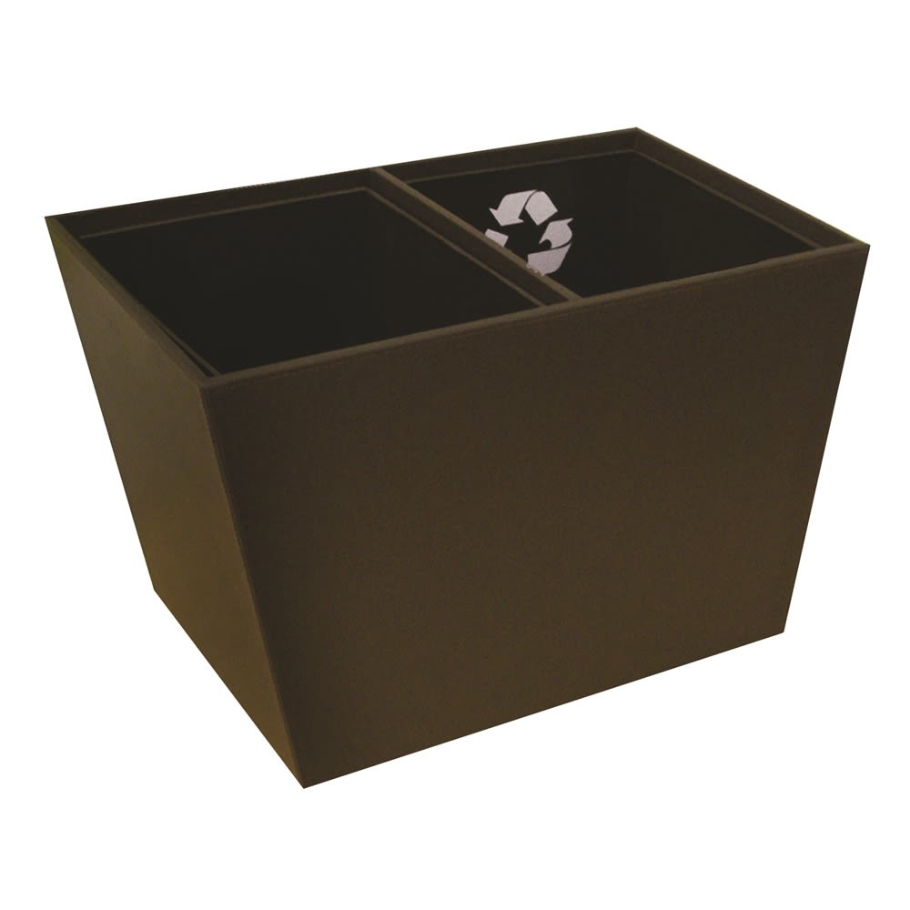 GuestSupply US | Napa Dual Chamber Leatherette 14 Quart Recycle ...