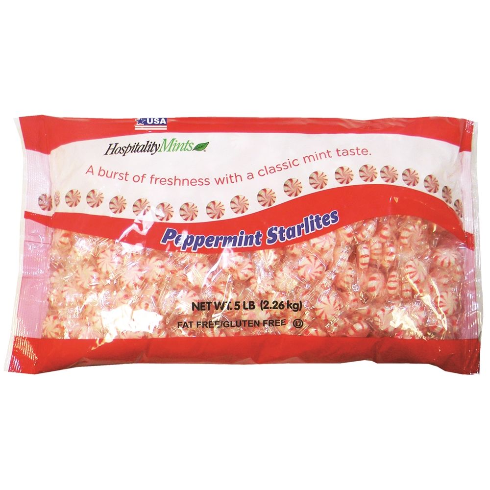 GuestSupply US | Peppermint Starlite Mints, Individually Wrapped 20lbs