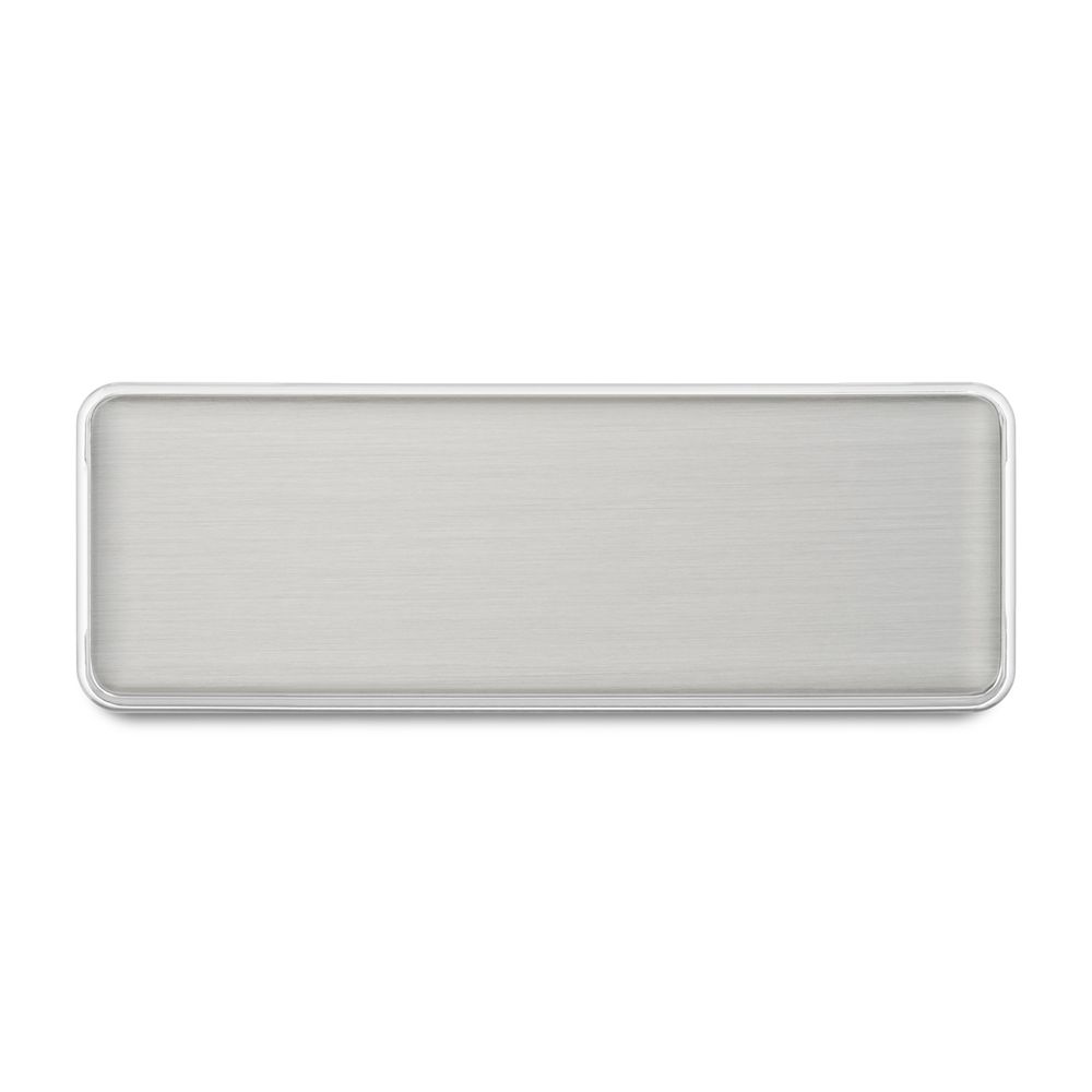 GuestSupply CA | Name Badge Starter Kit, Silver 1x3 Rectangle, 10 ...