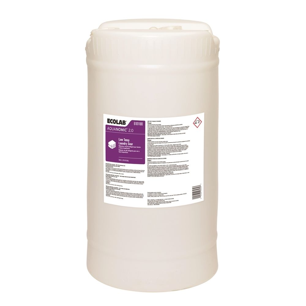 GuestSupply US | Ecolab® Aquanomic 2.0 Low-Temp Laundry Sour, 15 Gallon ...