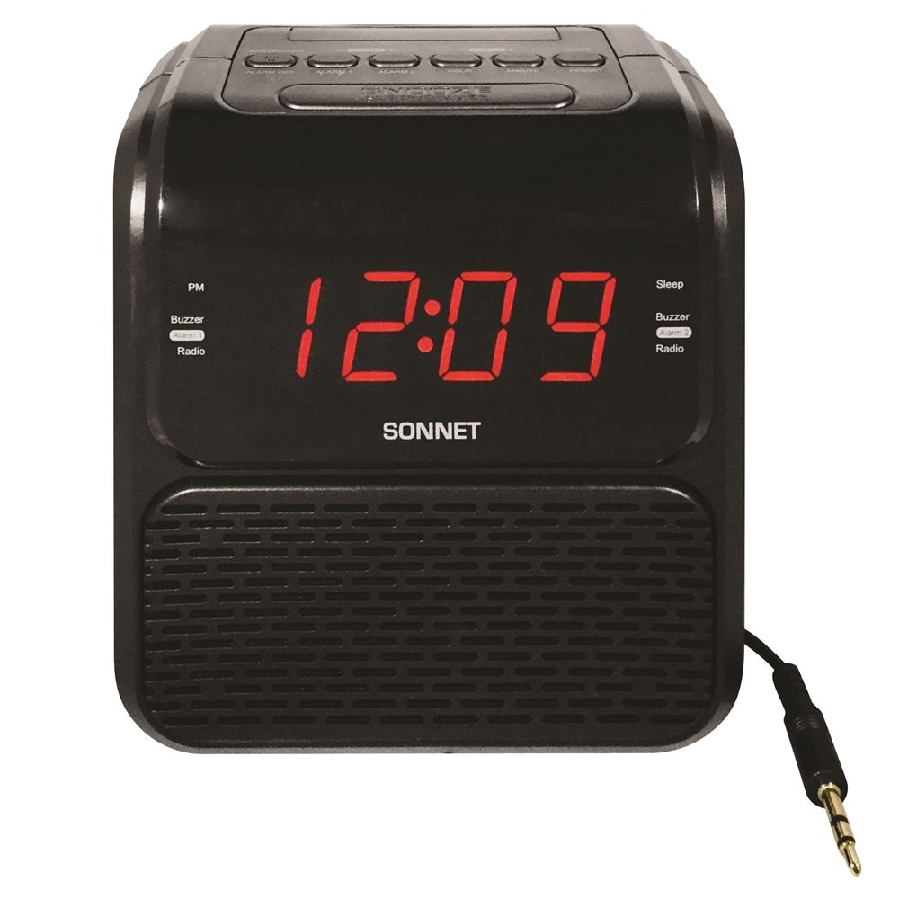GuestSupply US | Sonnet R-1617 Alarm Clock with Aux In and 0.9in LED ...