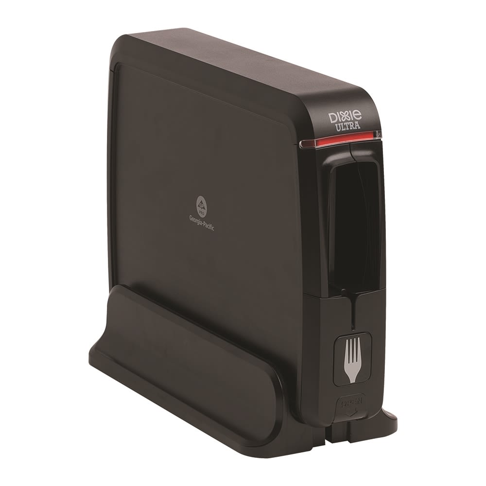 GuestSupply US | Dixie Ultra® SmartStock® Wrapped Cutlery Dispenser, Black