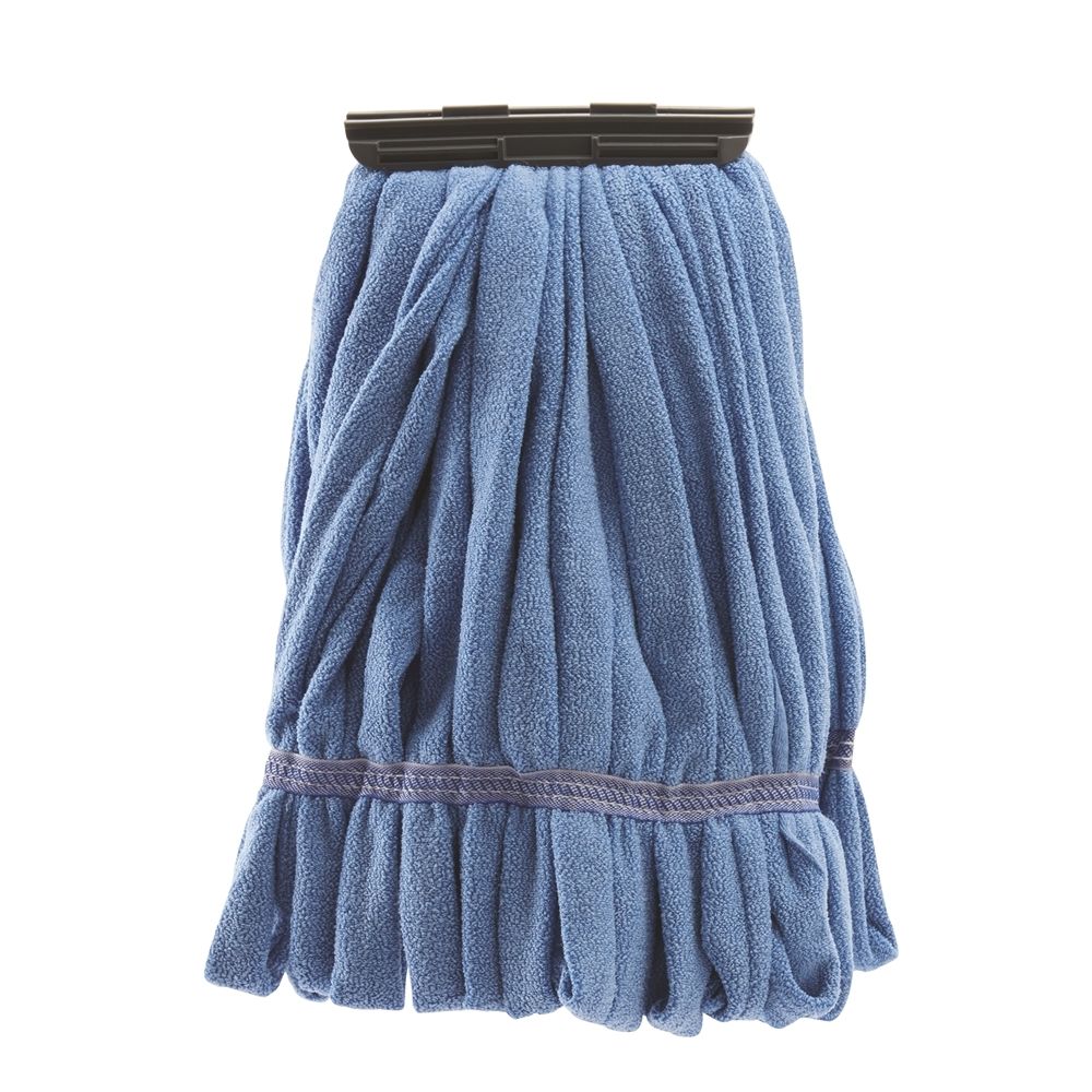 GuestSupply US | Ecolab® DuraLoc 16 oz. Microfiber Tube Mop, Blue 61700 ...