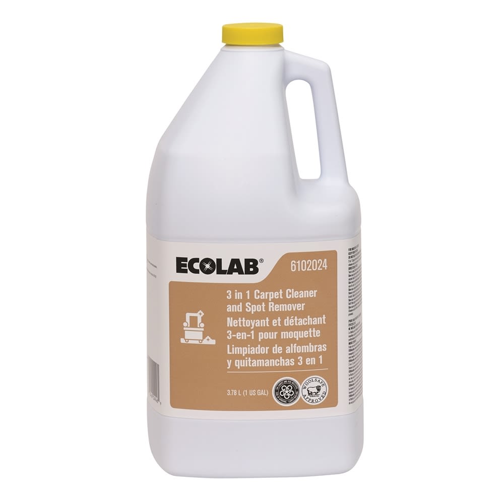 GuestSupply US | Ecolab® 3-in-1 Carpet Cleaner Spot Remover, 1 Gallon ...