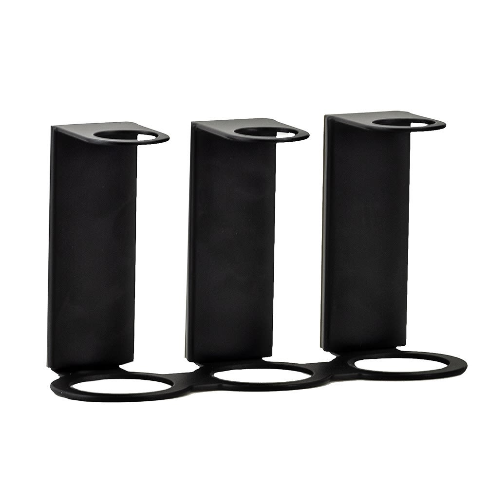 GuestSupply US | Premium Pump Locking Triple Dispenser Bracket, Black Matte