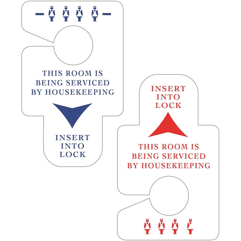 GuestSupply US | Housekeeping In-Room Sign, 3Wx2L, White