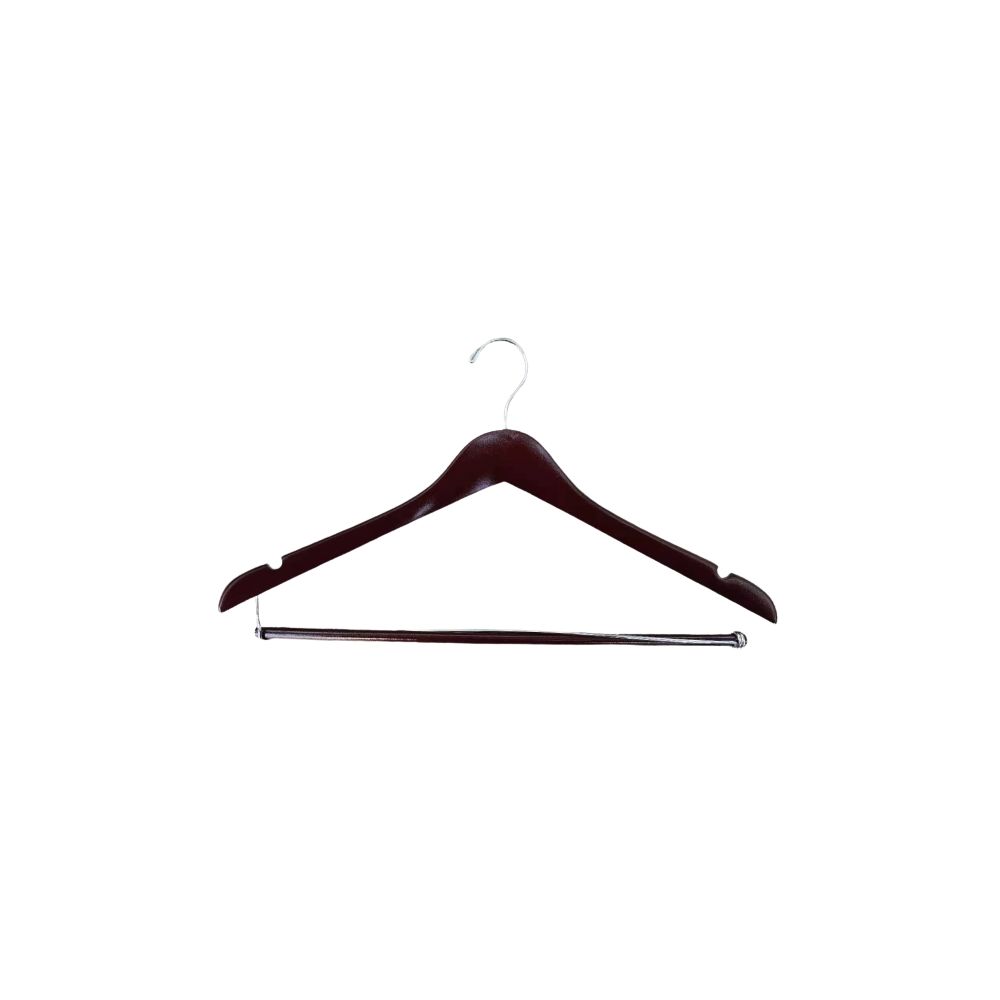 GuestSupply US | Men's Open Hook Hanger, Walnut