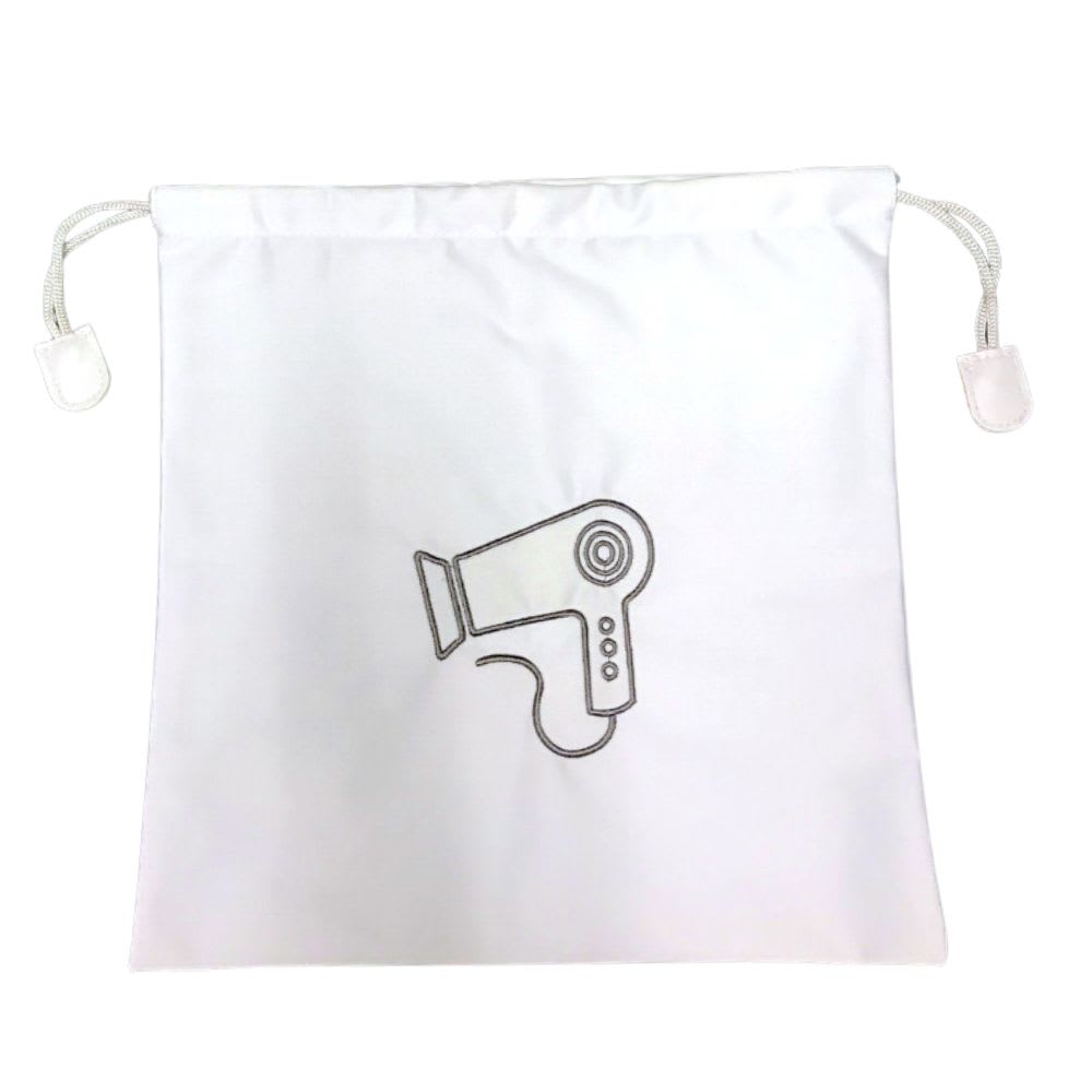 GuestSupply US | Hair Dryer Bag, White