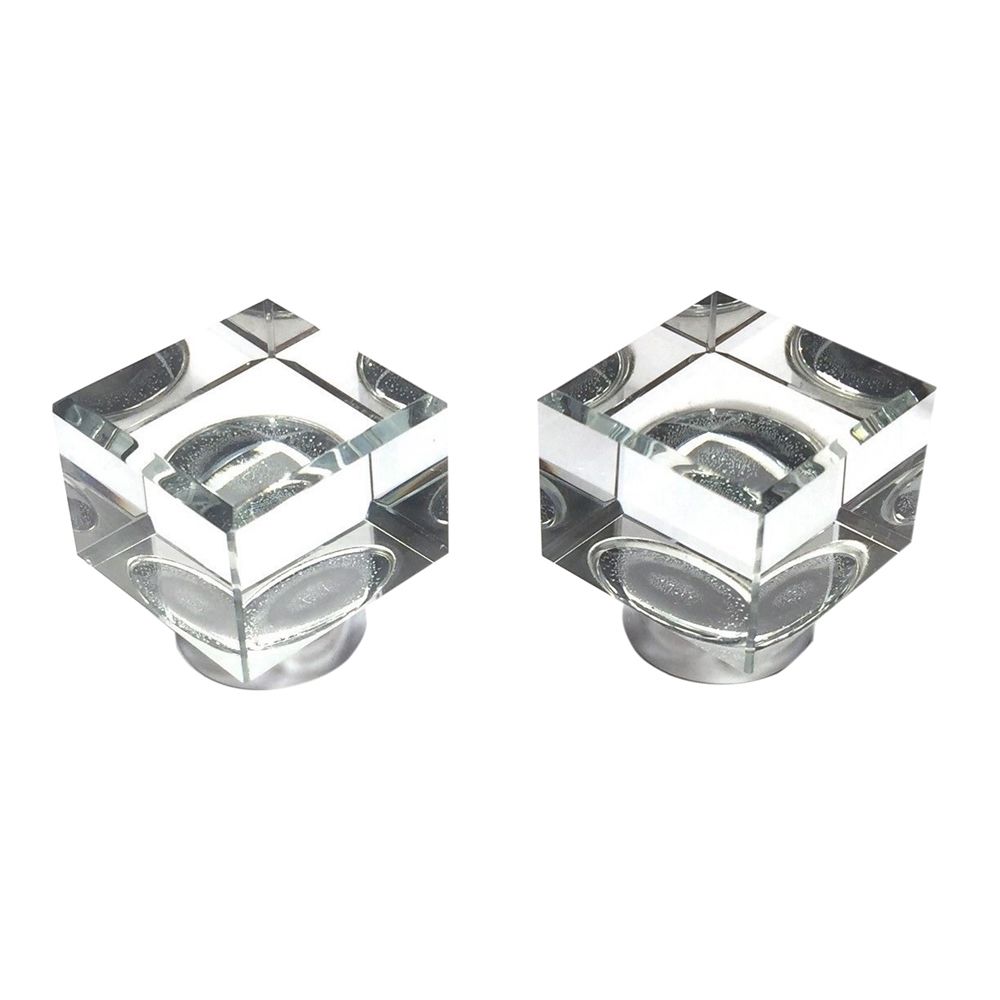 GuestSupply US | Lamp Finial, Crystal Glass Finish