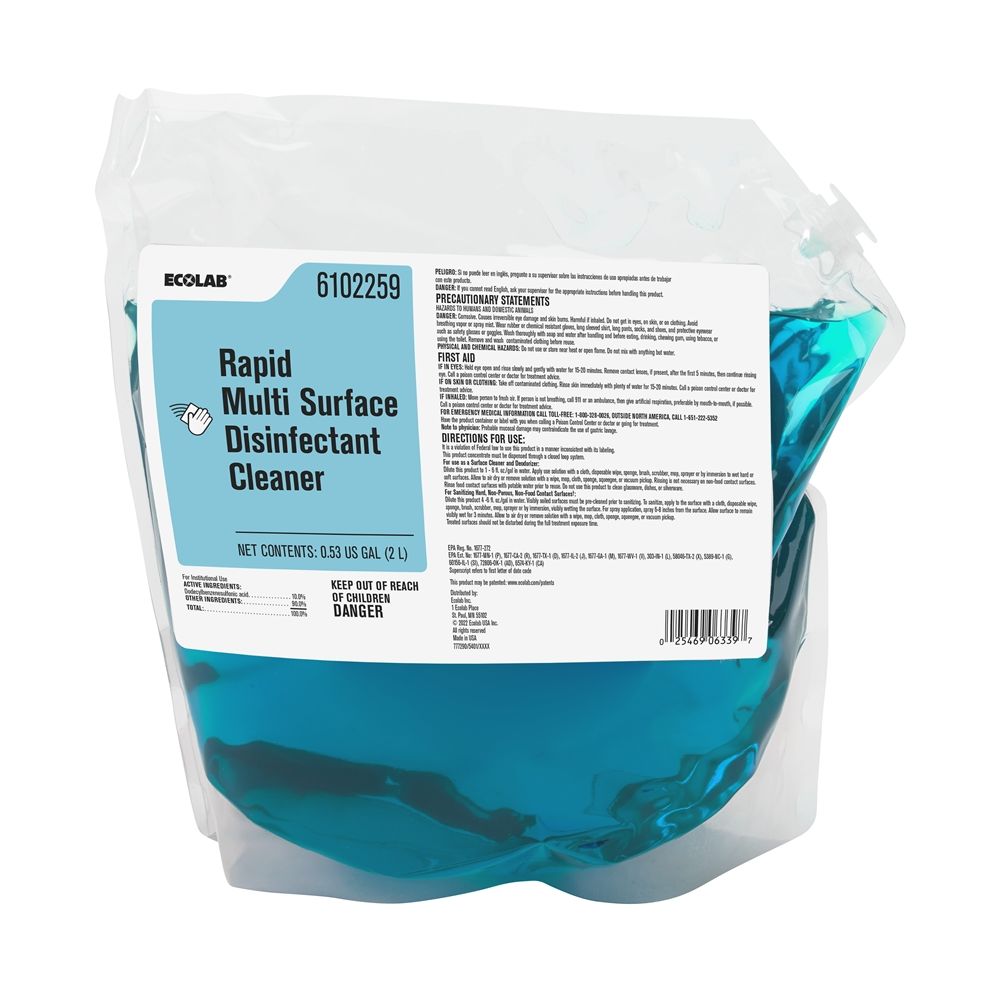 GuestSupply US | Ecolab® Rapid Multi-Surface Disinfectant Cleaner, 2 ...