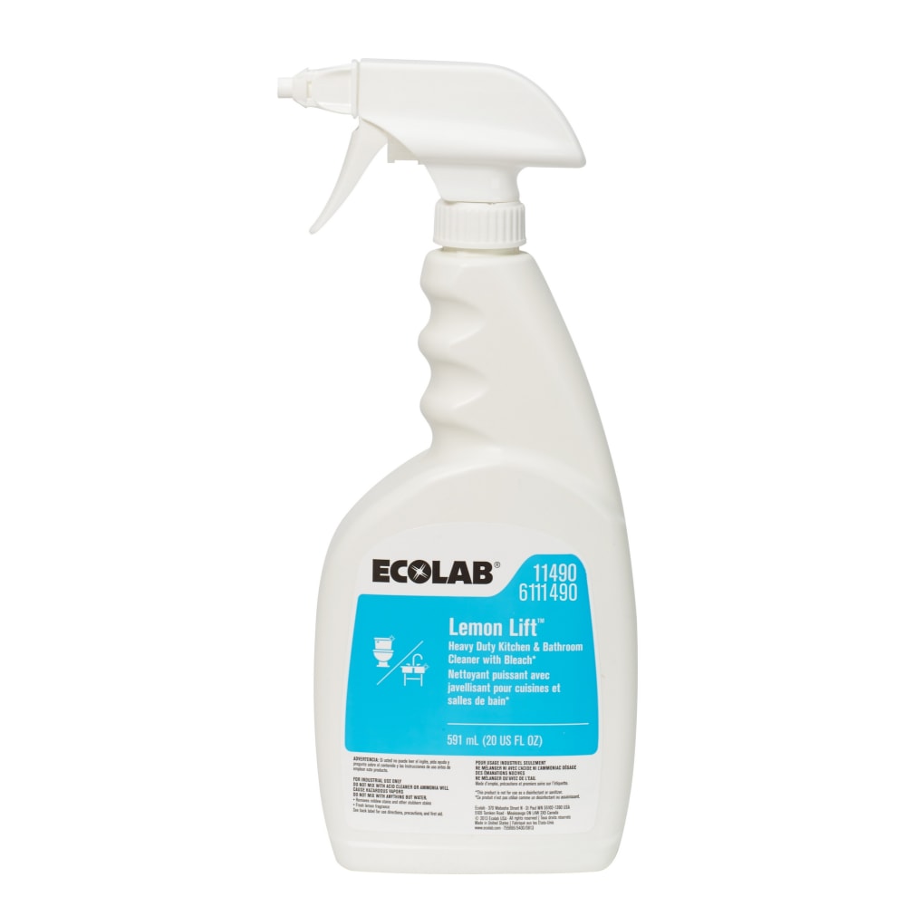 GuestSupply US | Ecolab® Lemon Lift Bathroom Cleaner with Bleach, 20oz ...