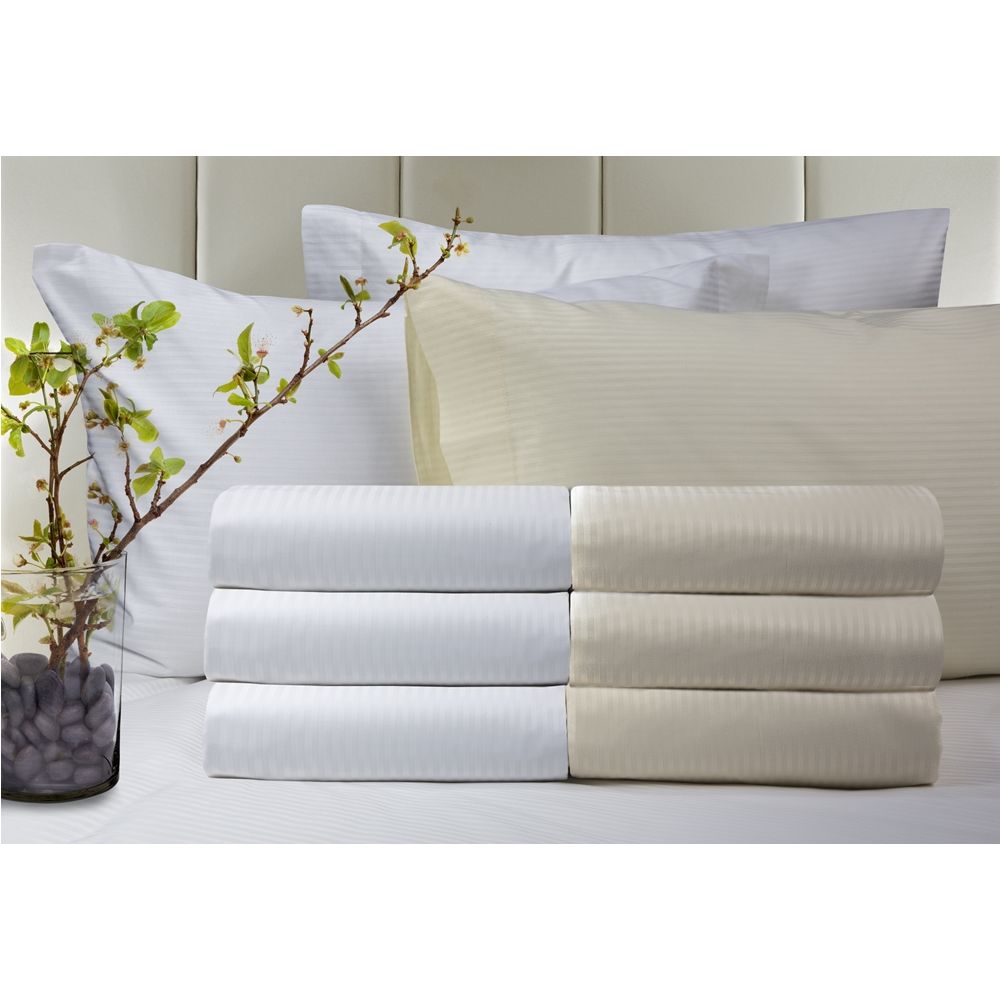 GuestSupply CA | Grand Royal® T250 Blend Woven Stripe, 60/40, Queen ...