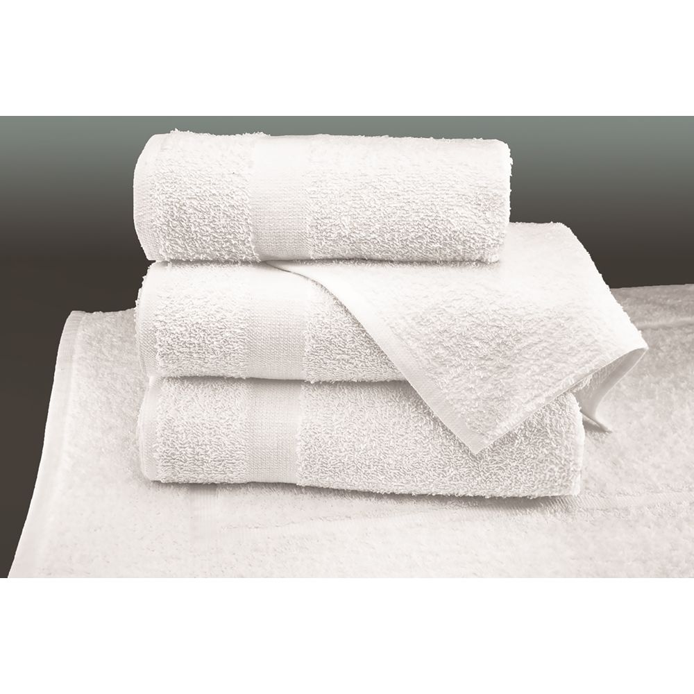 GuestSupply US | Classic Bath Towel, Cotton Cam Border, 24x48, 8.0 lbs ...