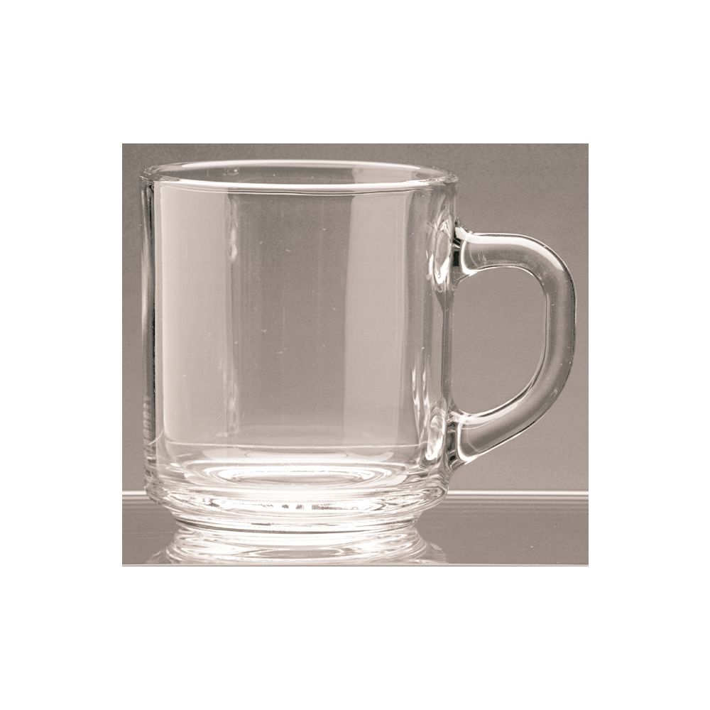 GuestSupply US | Coffee Mug 10 oz, Clear Glass