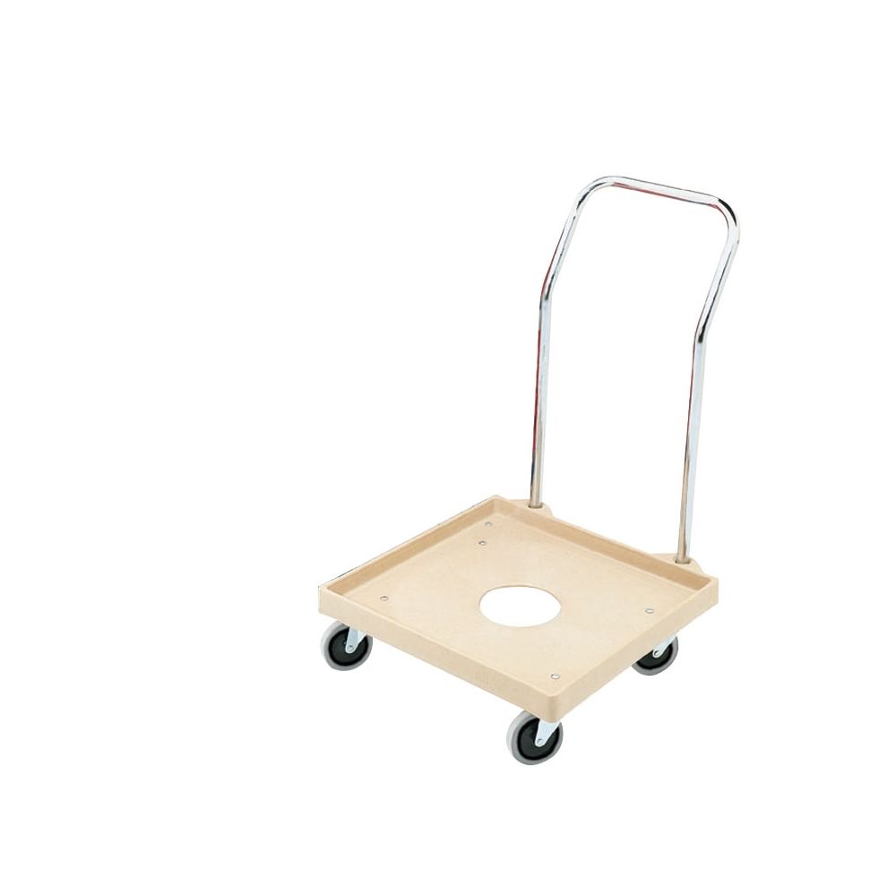 GuestSupply US | Dish Rack Dolly, 20x20 Platform, 4 Swivel Casters, Tan