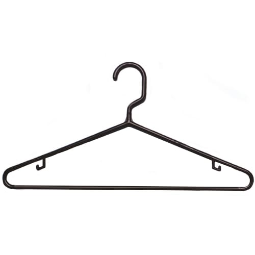 GuestSupply US | Men's Plastic Open Hook Hanger, Brown
