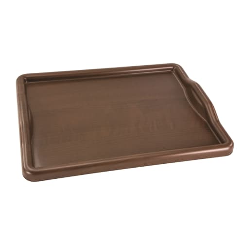 GuestSupply US | Duratray Rectangular Room Service Tray, Walnut