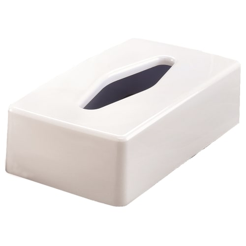 GuestSupply US | Wescon Sussex Flat Tissue Box Cover, Cream