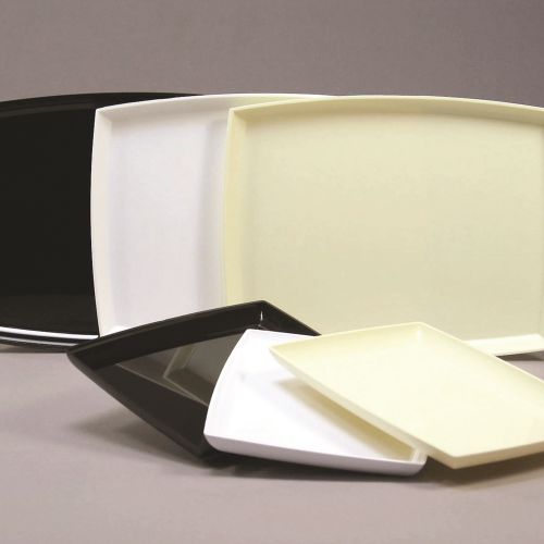 GuestSupply US | Rectangular Plastic Amenity Tray, White