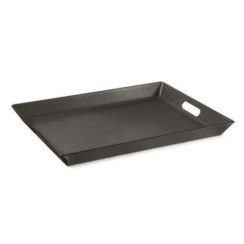 GuestSupply US | Rectangular Plastic Room Service Tray, Black