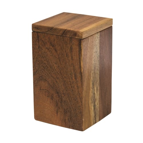 GuestSupply US | Ahala Wood Collection Cotton Ball Holder, Natural