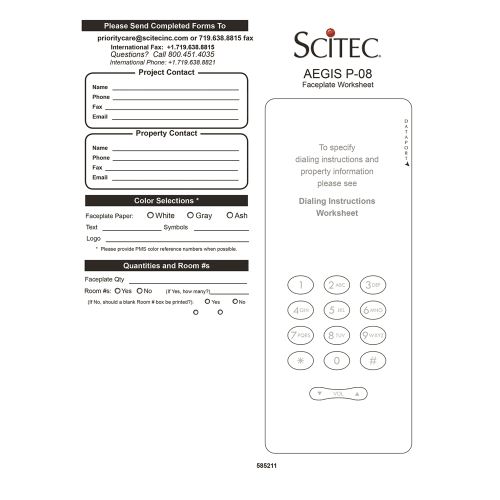 GuestSupply CA | Aegis P-08 Paper Faceplate
