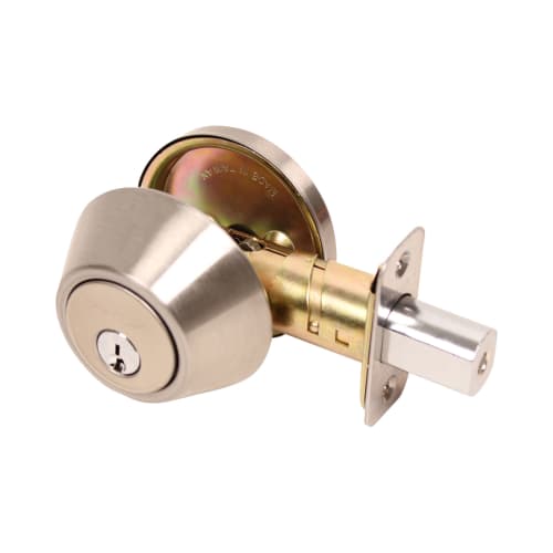 GuestSupply US | Deadbolt, One-sided with Cover, Satin Nickel