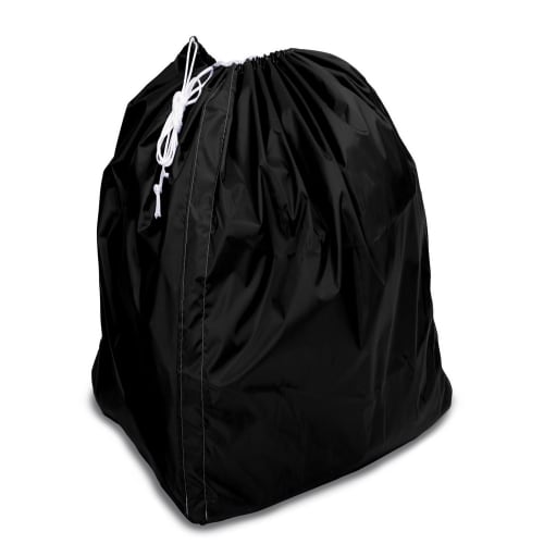 GuestSupply US | Royal Basket® 6 Bushel Nylon Bag with Drawstring, Black