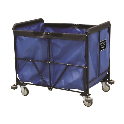 GuestSupply US | Royal Basket® 12 Bushel Collapsible Basket Truck, Blue