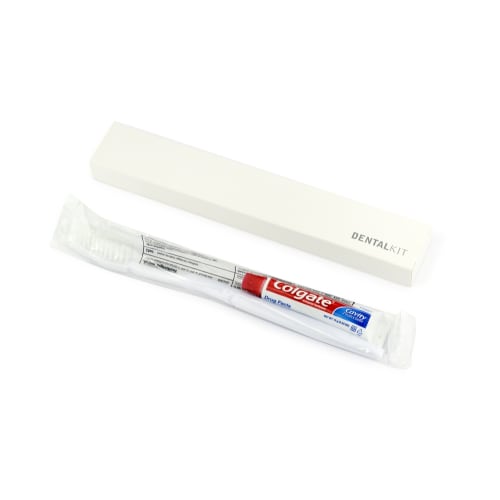 GuestSupply CA | Generic Dental Kit with Toothbrush and Toothpaste, Boxed