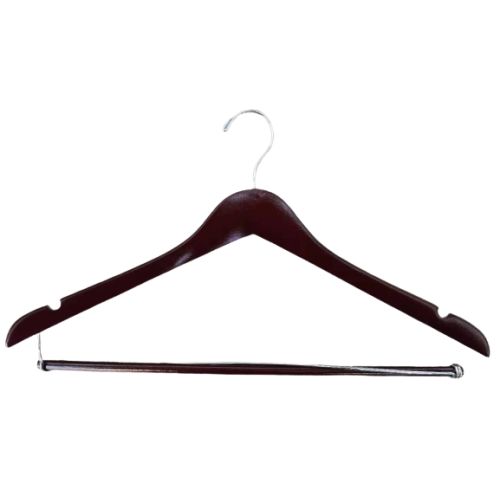 GuestSupply US | Men's Open Hook Hanger, Walnut