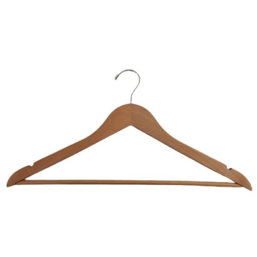 GuestSupply CA | Men's Open Hook Hanger Natural Finish
