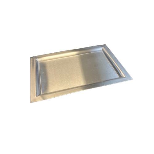 GuestSupply US | In-Room Rectangular Coffee Tray, Stainless Steel