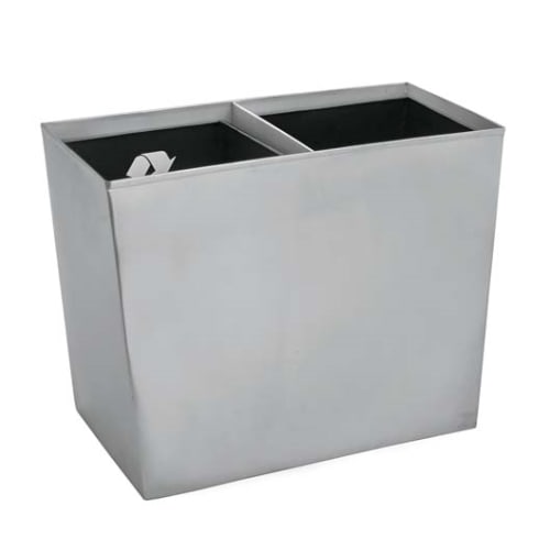GuestSupply US | Vista Collection Dual Recycle Wastebasket with Liner ...