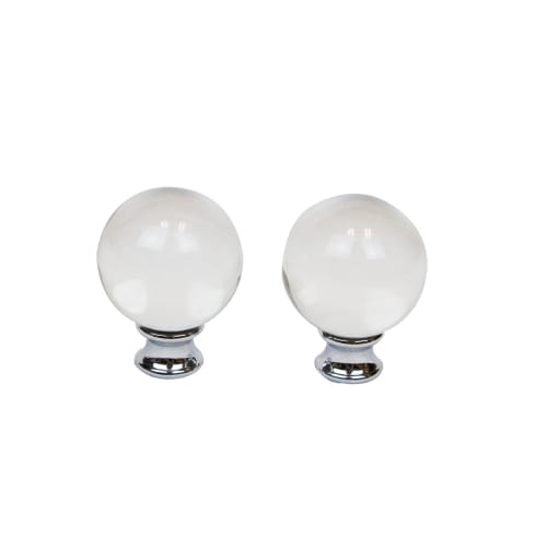 GuestSupply US | Lamp Finial, Crystal Glass Finish