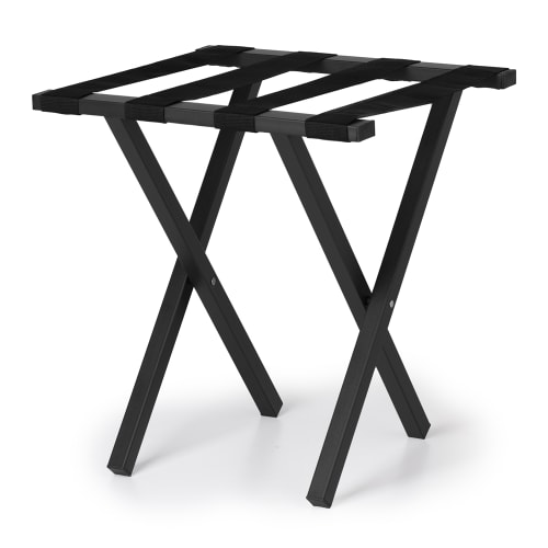 GuestSupply US | Mini Metropolitan Luggage Rack, Black Finish