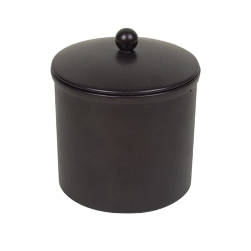 GuestSupply US | Stainless Steel Small Amenity Container, Black