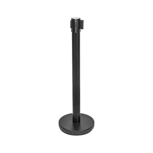 GuestSupply US | Standard 6ft Crowd Control Stanchion, Black
