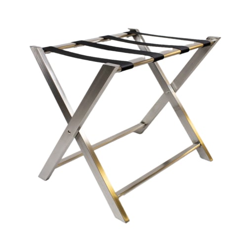 GuestSupply US | Luggage Rack, Brushed Satin