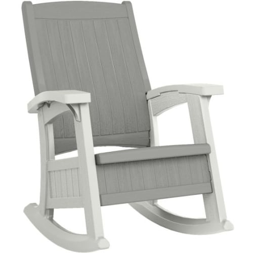 GuestSupply US | Suncast Commercial Rocking Chair with Storage, Dove Gray