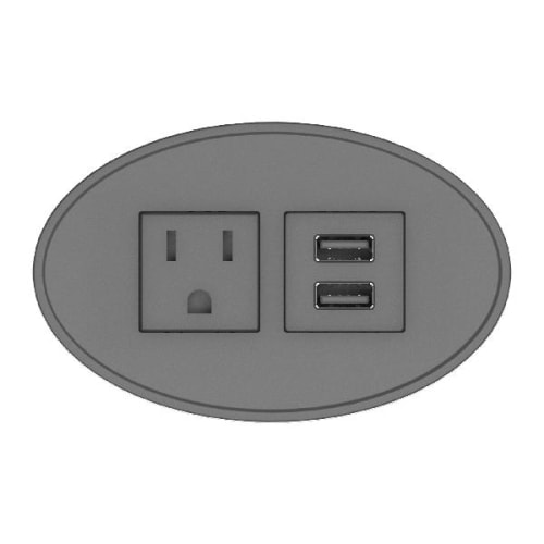 GuestSupply US | Raffel Oval Power Station, 1 AC Outlet and 2 USB-A ...
