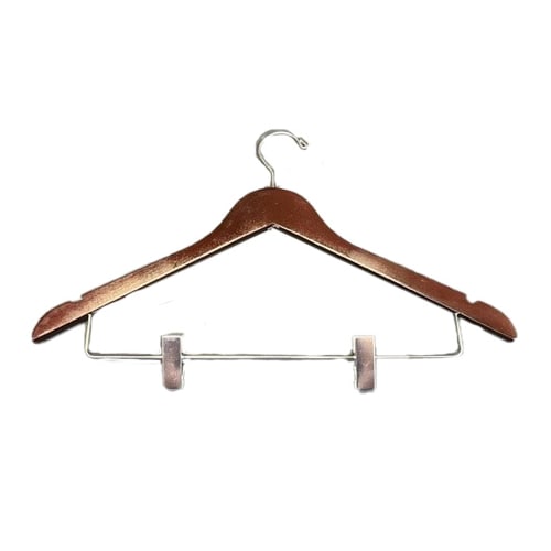 GuestSupply US | Women's Hanger, Open Hook, Walnut