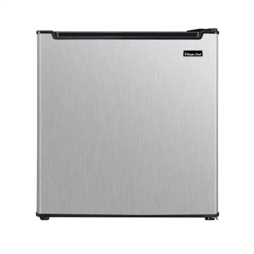 GuestSupply US | Magic Chef Mini Fridge, 1.7 Cu Ft, Stainless Steel